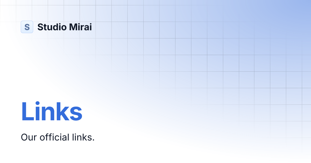 Links | Studio Mirai